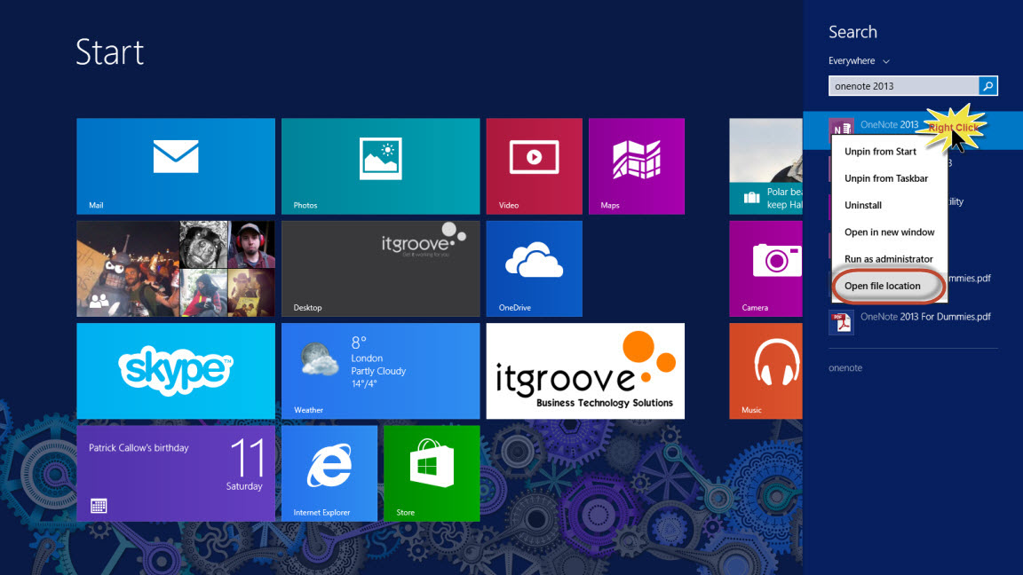 How to Have OneNote 2013 Open on Startup - Kelly LaForest