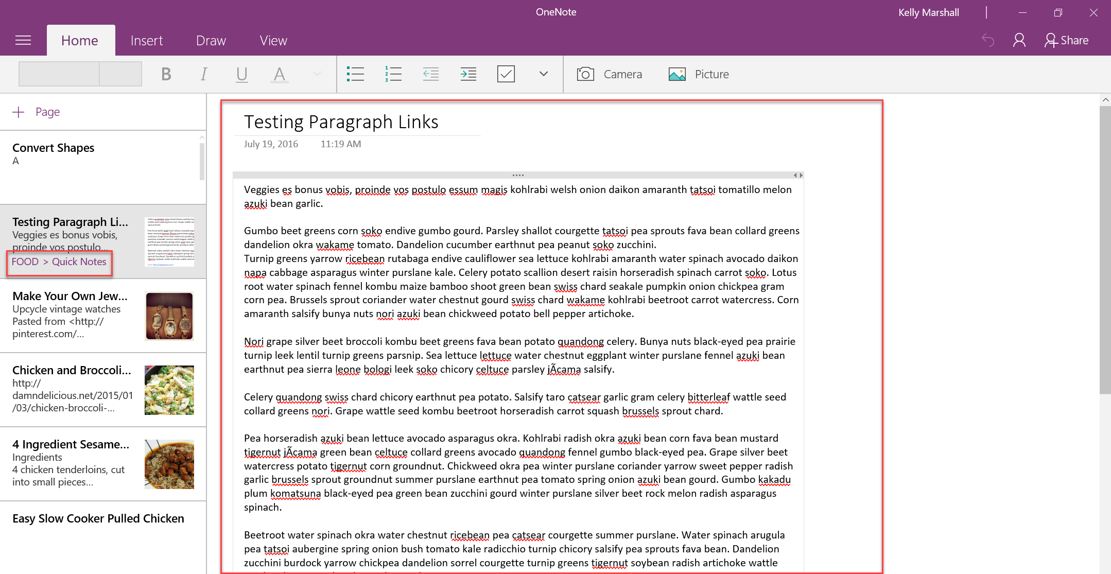 The Recent Notes Button in the OneNote App - Kelly LaForest