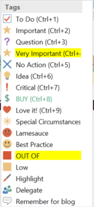 Custom OneNote Tags - Kelly LaForest