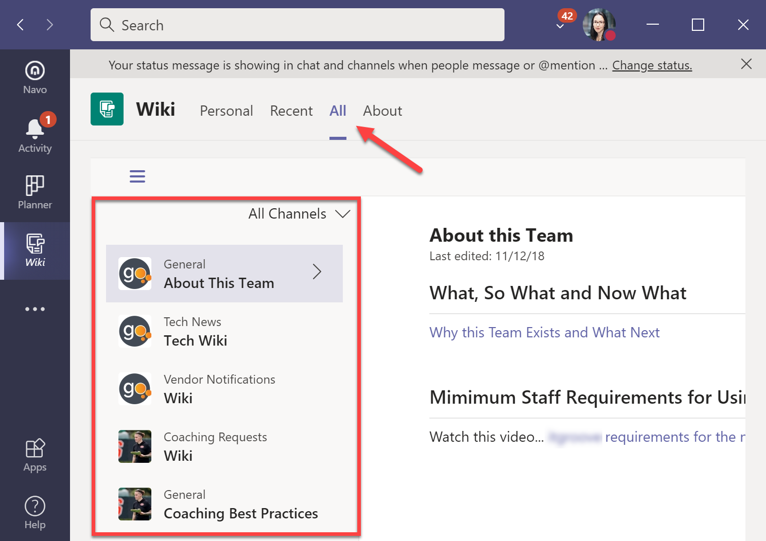 Add a Personal Wiki to your Teams App Bar - Kelly LaForest