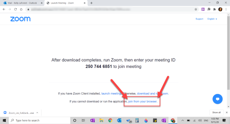 How to Join Zoom Meeting from your Browser - Kelly LaForest