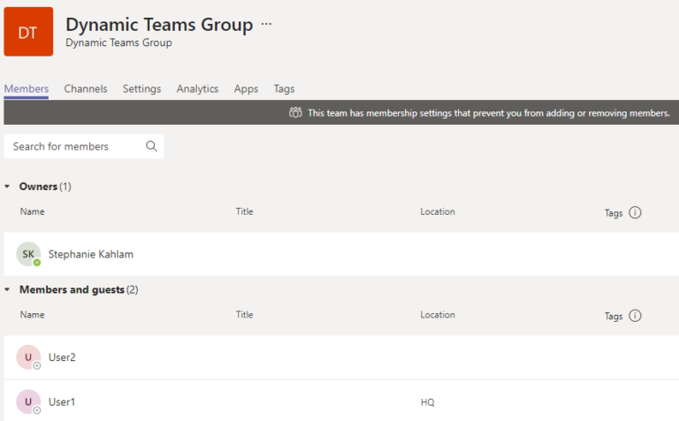 Microsoft 365 Dynamic Groups and Teams - Stephanie Kahlam
