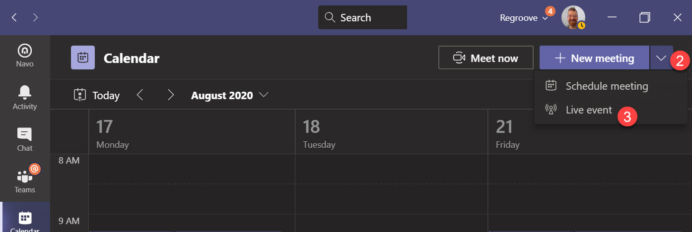 Producing a Livestream Event with Microsoft Teams | Regroove