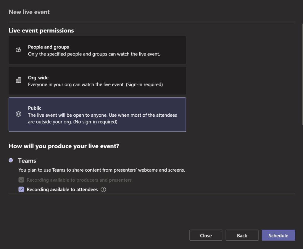 Producing a Livestream Event with Microsoft Teams | Regroove