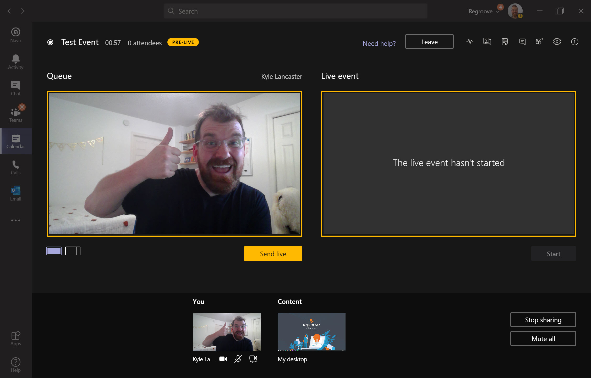 Producing a Livestream Event with Microsoft Teams | Regroove